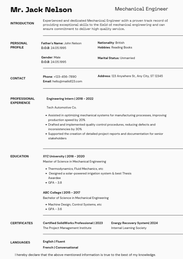 How to Write Biodata for Job: Best Tips to Write Biodata - Learning Academy